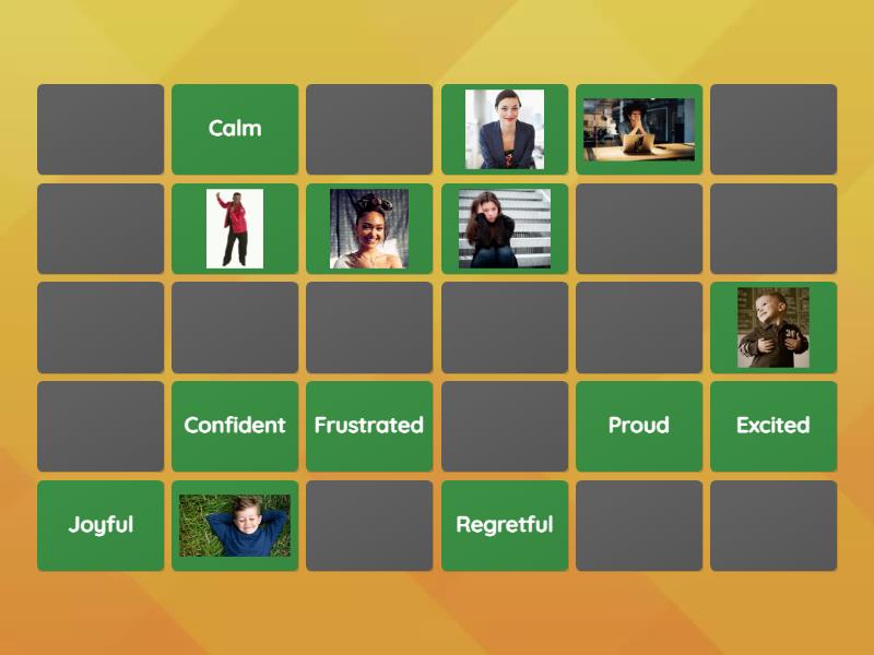 Reading Others' Emotions - Matching pairs