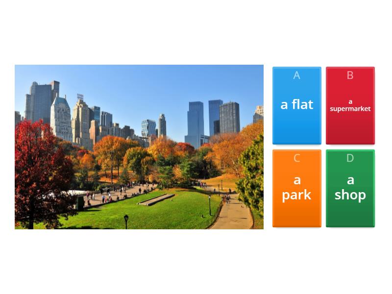 Roadmap A1 unit 3A, My town - Quiz