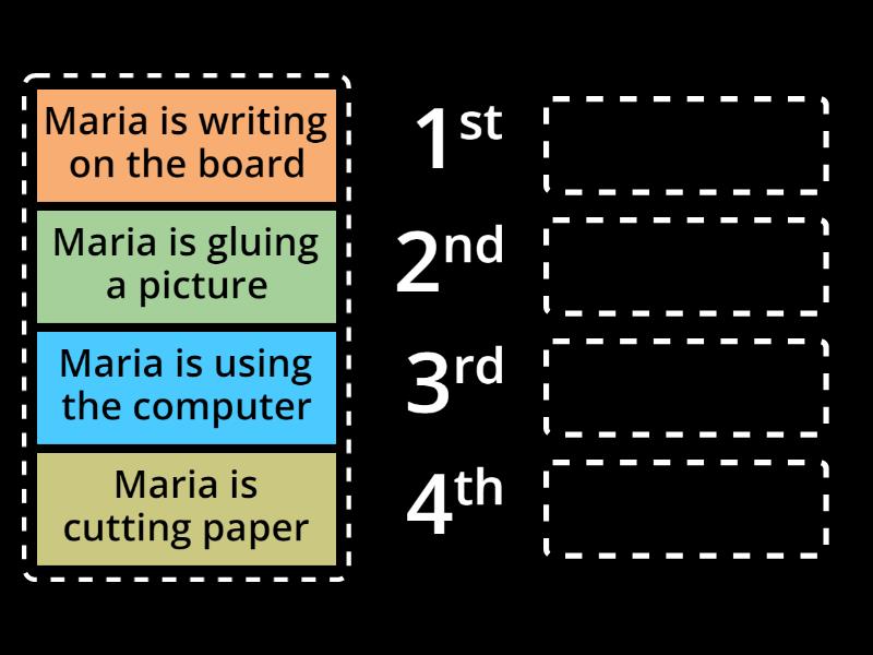 Unit 1 - Reading activity - Rank order