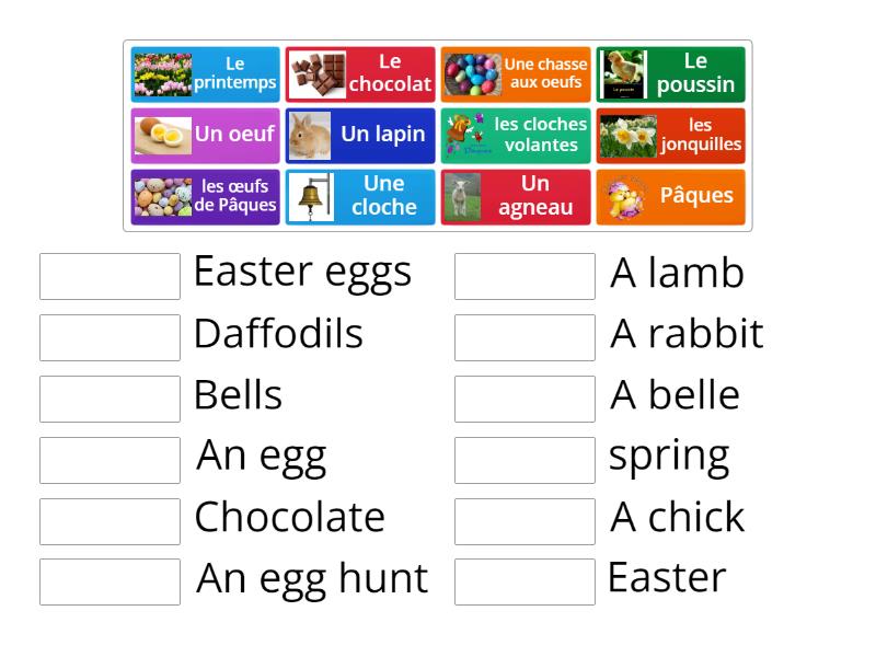 French Easter - Match up