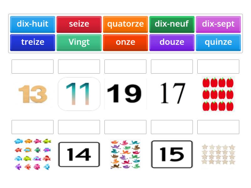L'amitié 2 , Unité 1 ( Les nombres ) - Match up