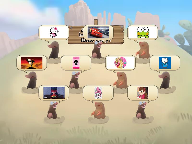 ¿Es un amigo de hello kitty? - Whack-a-mole