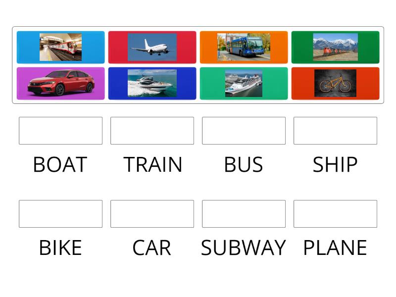 TRANSPORTATION - Match up