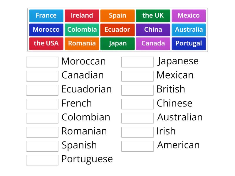 All Clear 5 Unit 1 Countries and nationalities - Associação