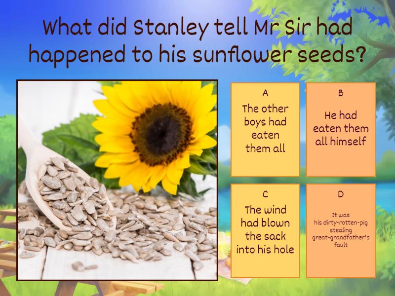 Holes Chapt 20 Recap Quiz