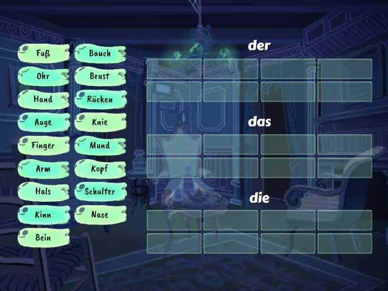 der, das oder die? - Group sort