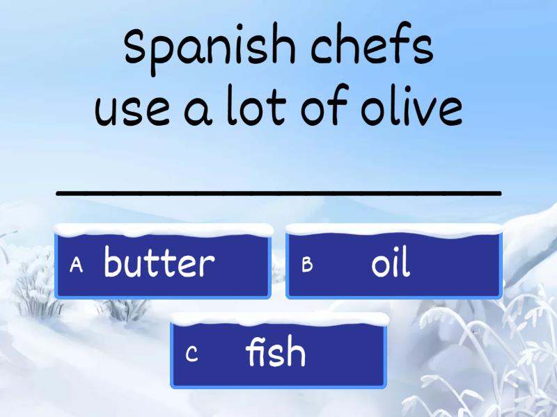 FOOD VOCABULARY REVIEW - Quiz