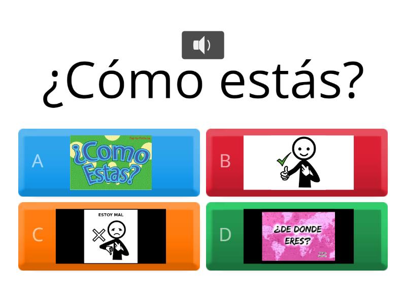 Los saludos vocabulario - Quiz