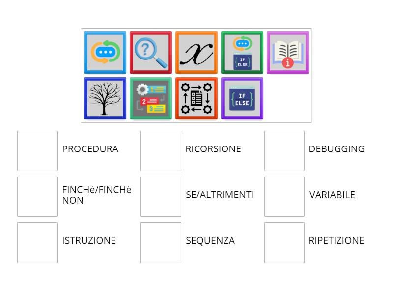 glossario del coding - Match up
