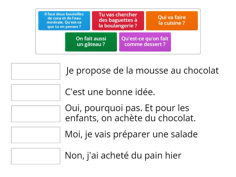 on mange ensemble - Match up