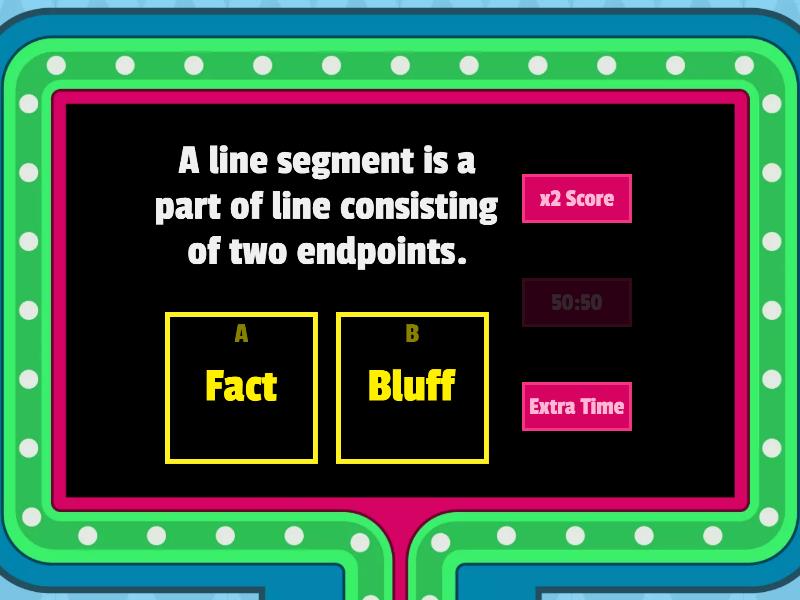activity fact or bluff - Gameshow quiz