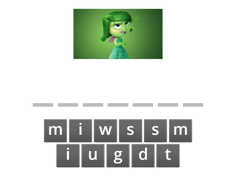 Inside Out 2 Emotions Spelling - Spell the word