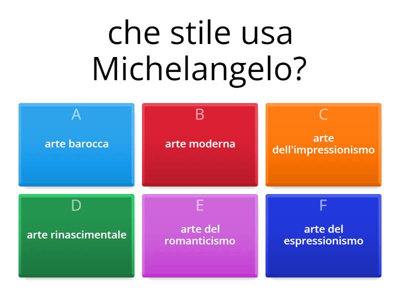 Michelangelo Buonarroti - Quiz