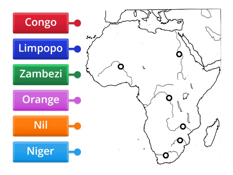 Fluviile Africii - Labelled diagram