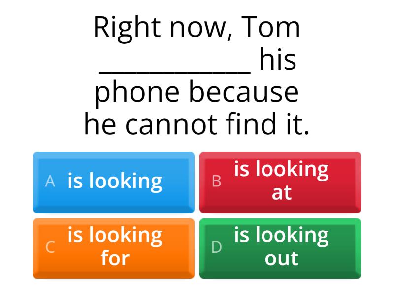 Unit 8: Phrasal Verbs Game 2 - Quiz