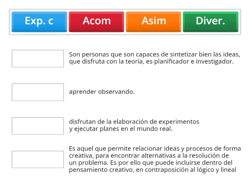 Busca el significado correcto. - Match up