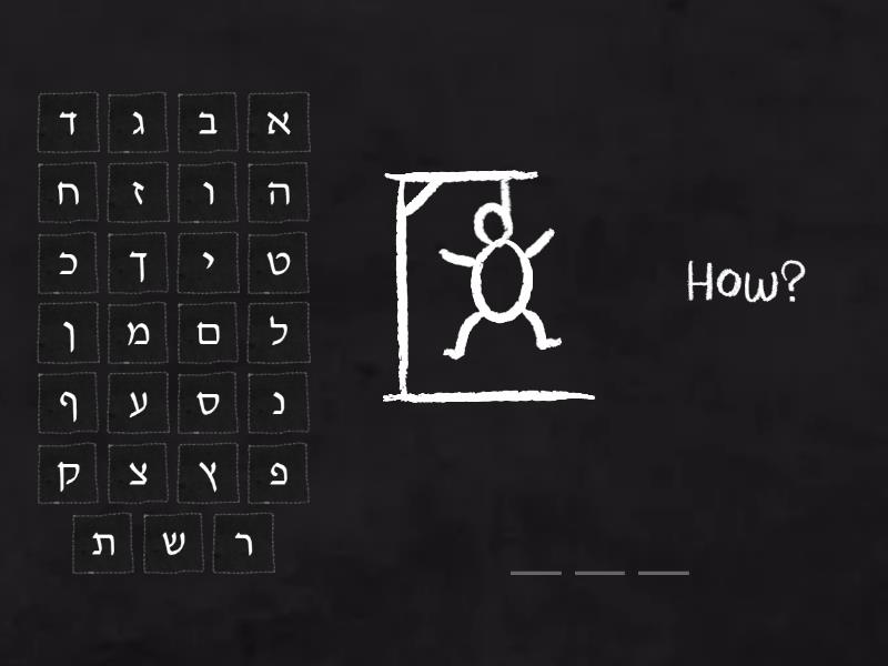 Anna Hebrew - Hangman