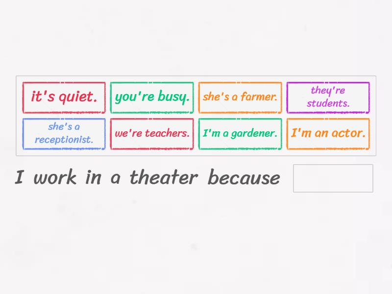 Giving reasons - Complete the sentence