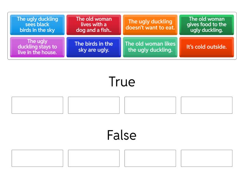 The ugly duckling - Group sort
