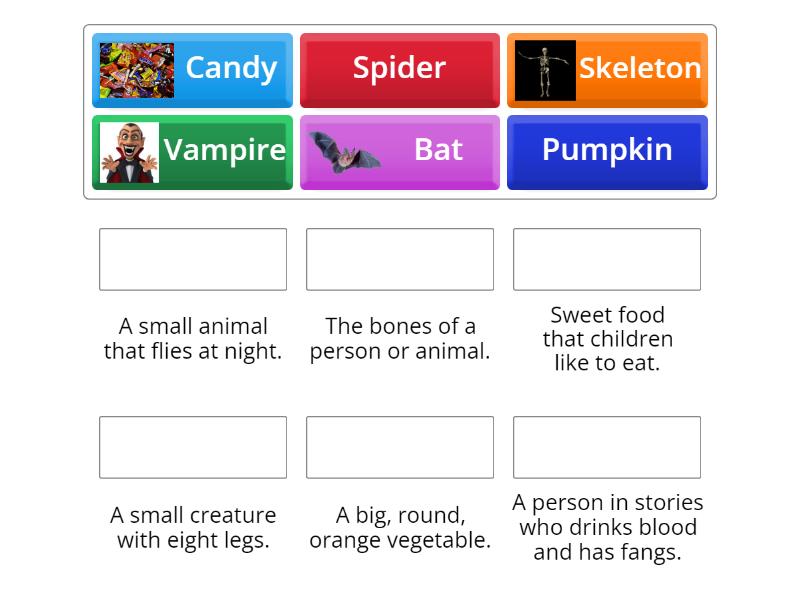 Halloween Matching for 1st-2nd graders - Match up