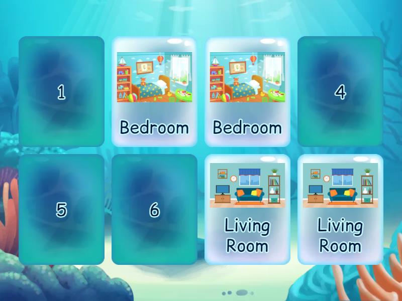 Memory Game Parts of the house - Matching pairs