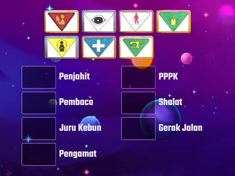 Tanda Kecakapan Khusus (TKK) Pramuka Siaga - Match up