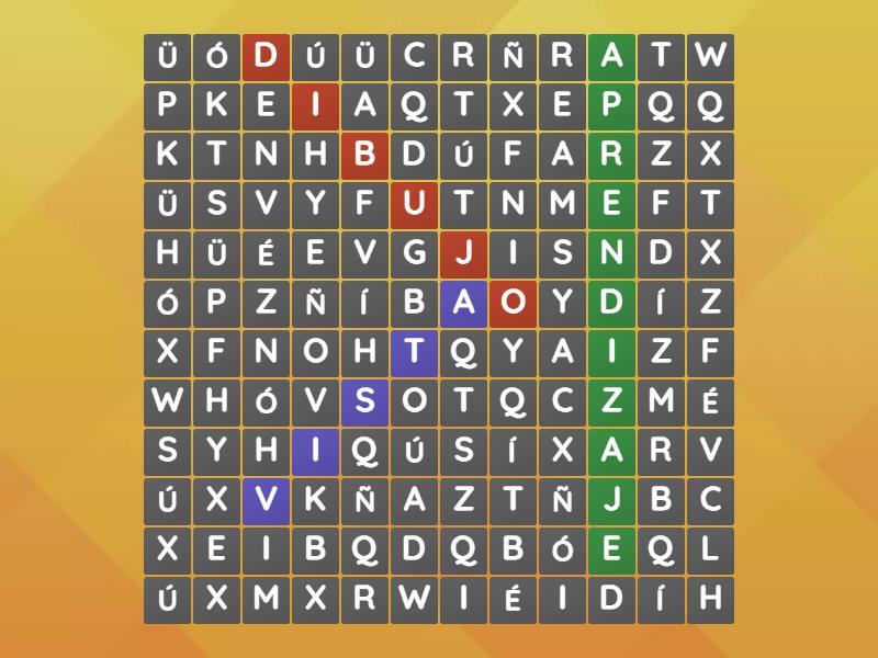 Aprendizaje Visual - Wordsearch