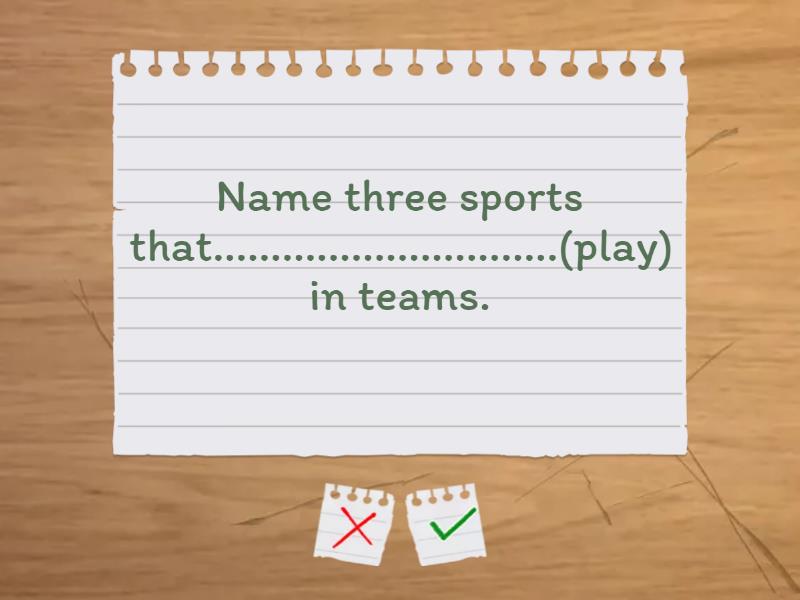 Name Three - Flash cards