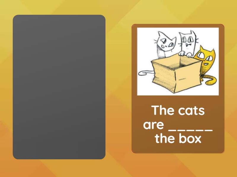 Prepositions of place - Speaking cards