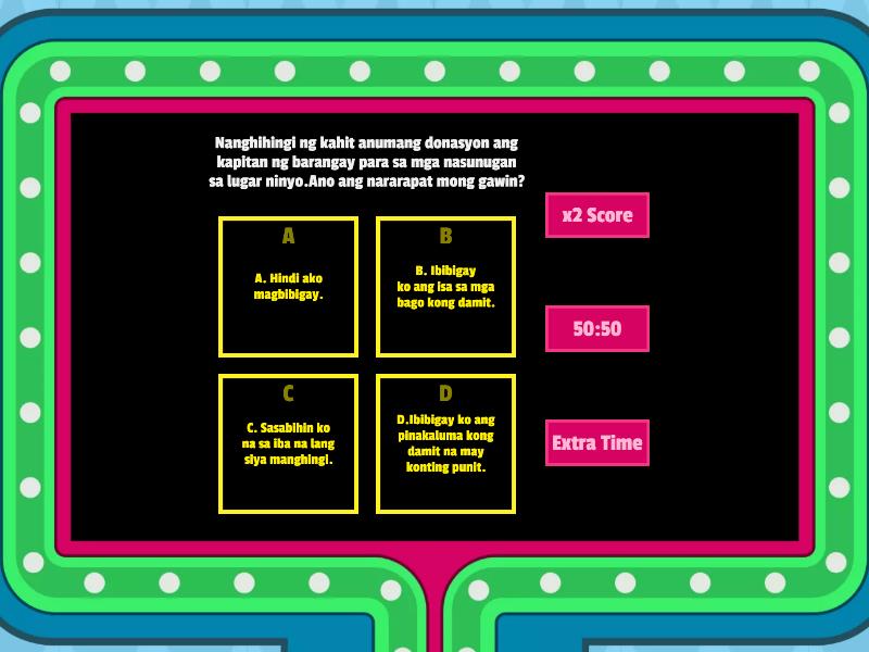 Review Test in ESP2 - Gameshow quiz