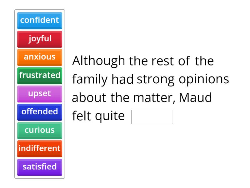 06.05. Choose the correct option for each gap - Complete the sentence