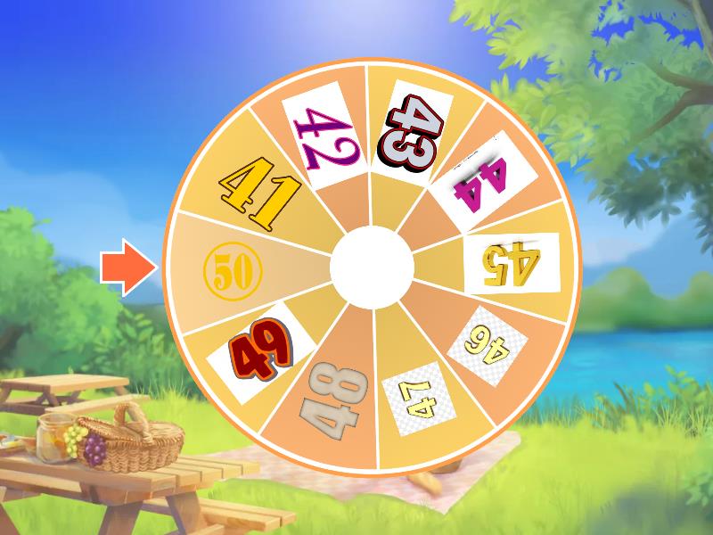 NUMBERS - Spin the wheel