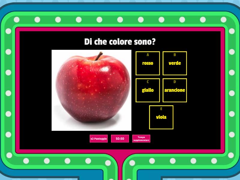 I COLORI E LE FORME - Gameshow quiz