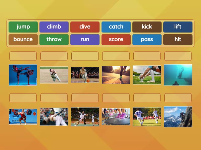 Sports verbs - Match up