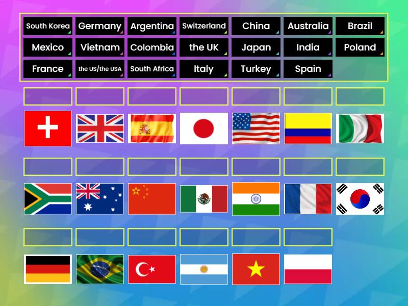 Speakout A1 Unit 1A Countries - Match up