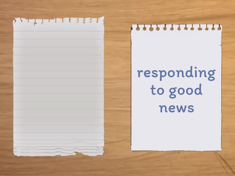 Expressing Reactions (situations) - Speaking cards