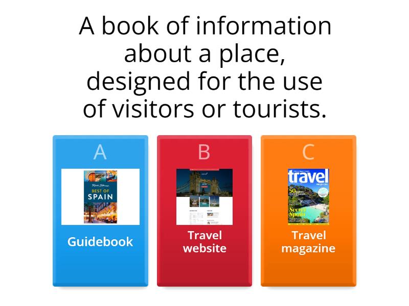 Travel Source Vocabulary - Quiz