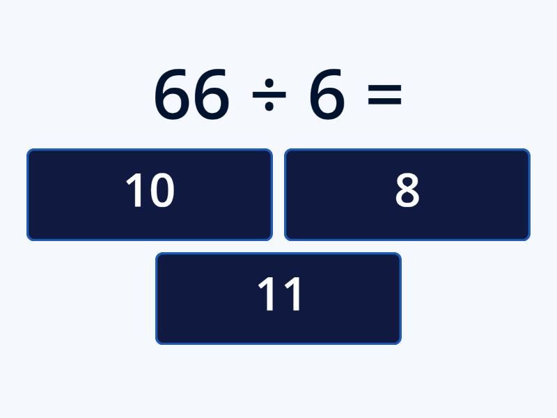 Tables division by 6 - Cuestionario