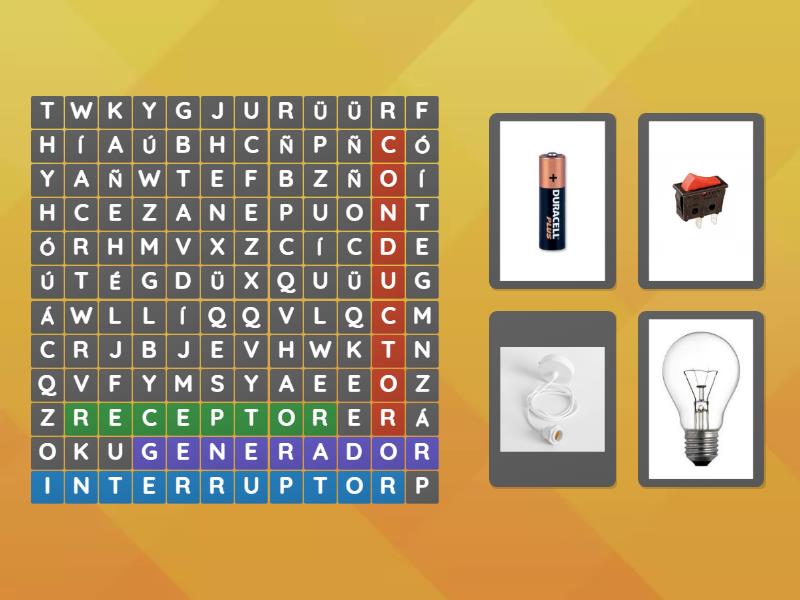 circuito electrico - Wordsearch