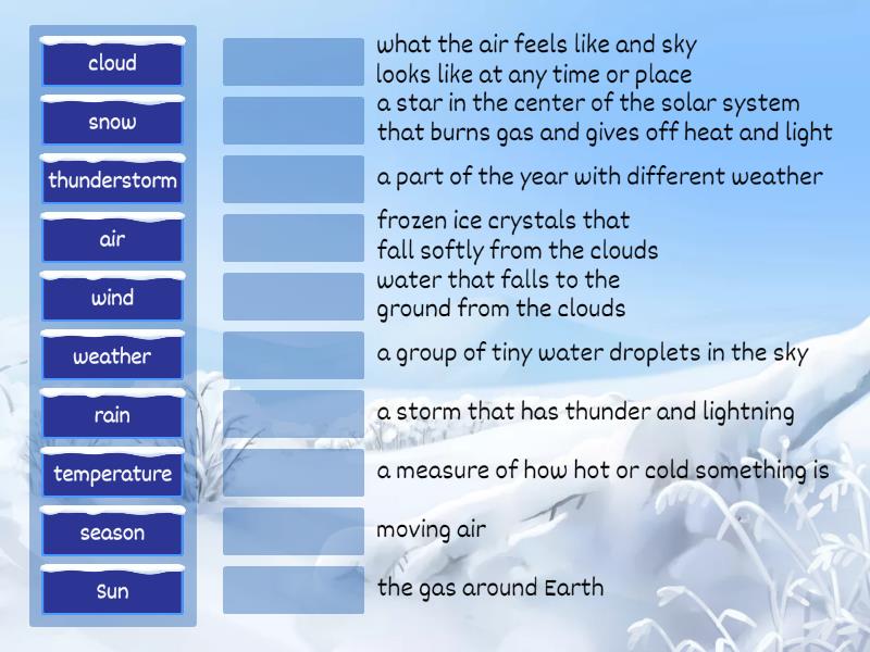 Unique: All Kinds of Weather - Match up