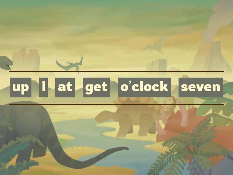 daily activities - Unjumble