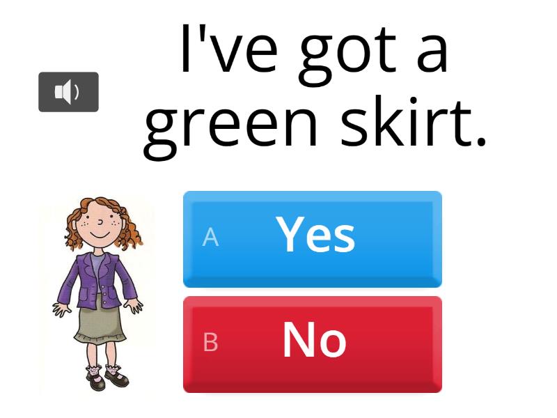 Kids Box 1 Unit 8 Clothes Yes or No - Quiz