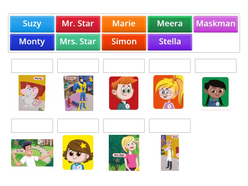 CHARACTERS - Match up