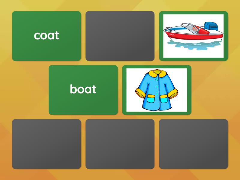 Oxford phonics 3 oa ow - Matching pairs