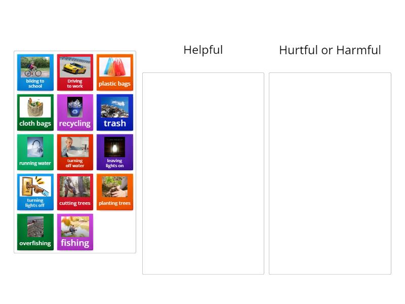 Helpful vs. Harmful - Categorize