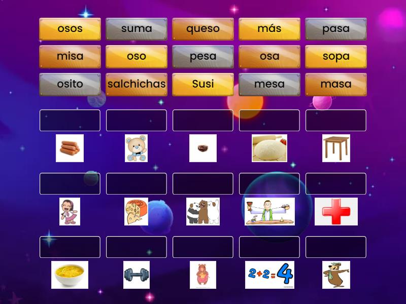 Palabras con Ss - Match up