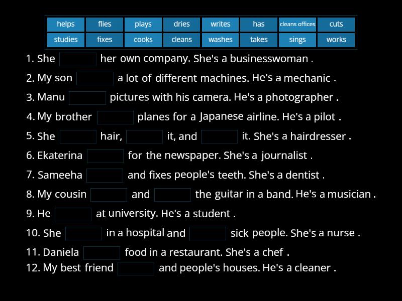 ACPB-B02-Jobs - Complete the sentence