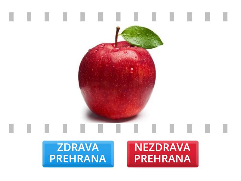 PRAVILNA PREHRANA - True or false