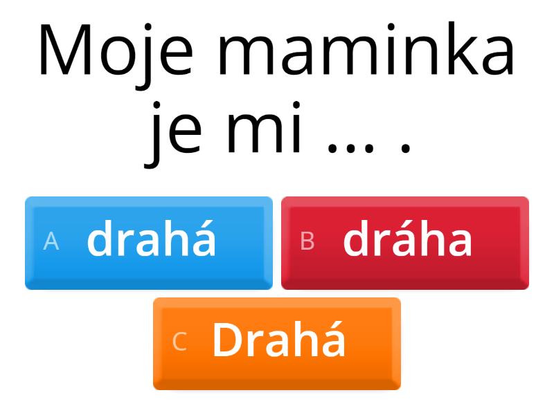 Délka samohlásek - Kvíz