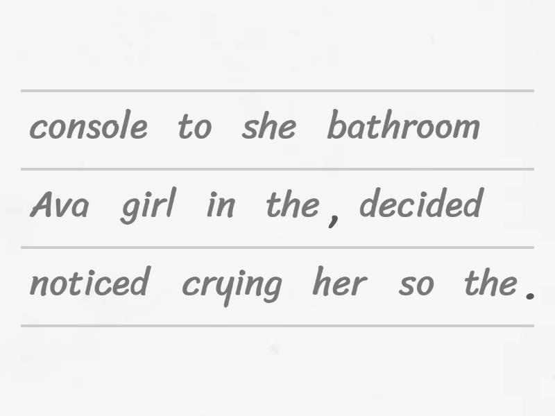 Punctuating Compound Sentences - Reordenar